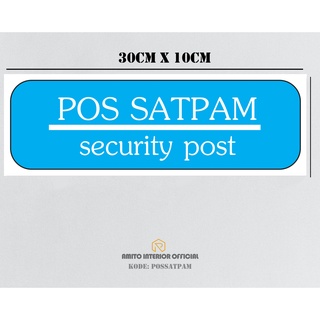 Jual STIKER DINDING POS SATPAM STICKER ANTI AIR UKURAN BESAR Amito ...