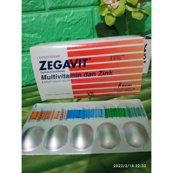 Jual zegavit multivitamin dan zink (perstrip) Indonesia|Shopee Indonesia