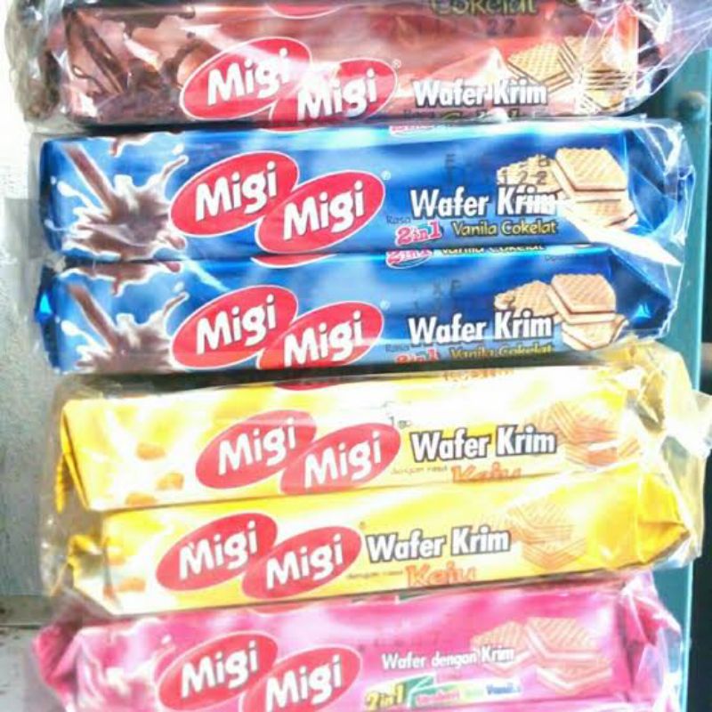Jual MIGI MIGI WAFER KRIM (ISI 10X11GRAM) | Shopee Indonesia
