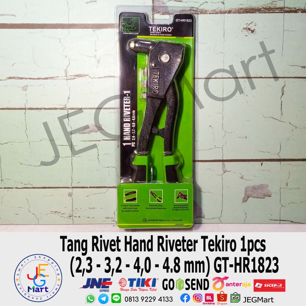 Jual Tang Rivet Hand Riveter Tekiro 1pcs (2,4 - 3,2 - 4,0 - 4.8 mm ...