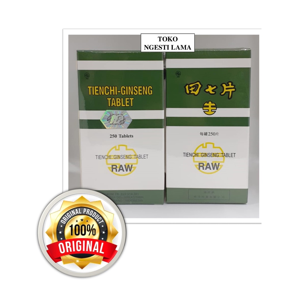 Jual Raw Tienchi Tablets Isi 250 Obat Penurun Kolesterol dan Hipertensi ...