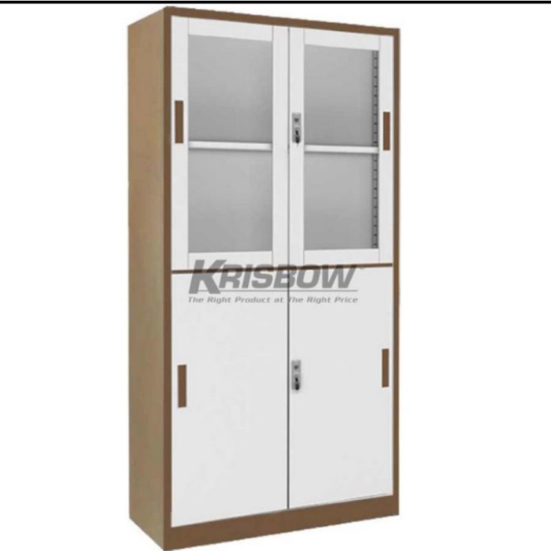 Jual File Cabinet Sliding 40X90X185Cm 4 Doors Krisbow 10185571 | Shopee ...