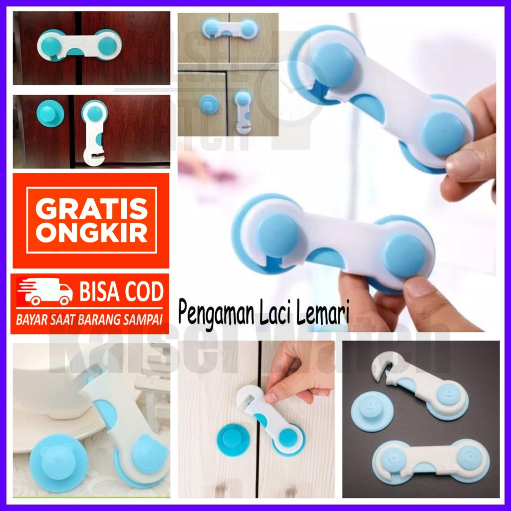 Jual Alat Bantu Kunci Pengaman Pengait Kaitan Kait Laci Lemari Pintu ...