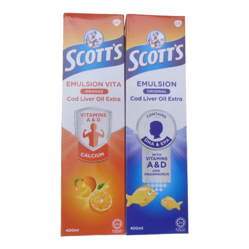 Jual Scotts Emulsion Malaysia 400 ml Original dan Orange | Shopee Indonesia