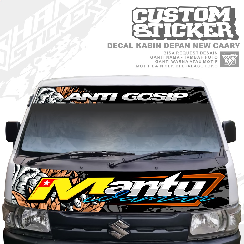 Jual Sticker New Carry Atau Decal Print Custom Kabin Depan New Carry ...