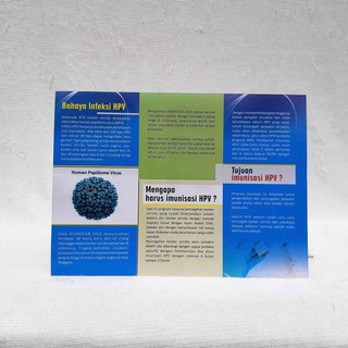 Jual Leaflet / Brosur Imunisasi HPV - Paket Isi 10 LIMITED EDITION Indonesia|Shopee Indonesia