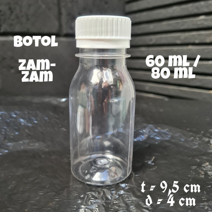 Jual botol plastik zam zam 60 ml 80 ml zamzam jelly | Shopee Indonesia