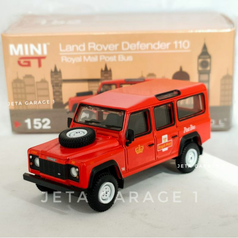 Jual Minigt mini gt no.152R Land Rover Defender 110 Merah skala 1:64 ...