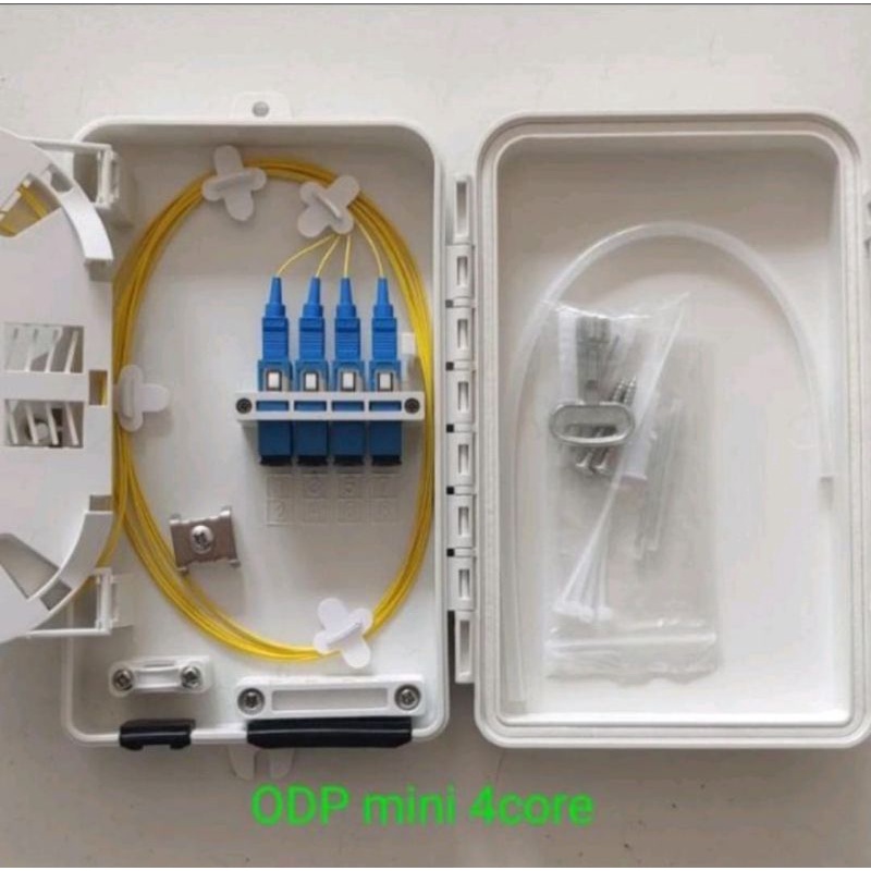 Jual Odp Mini 4 Core Lengkap Adapter & Pigtail sc upc | Shopee Indonesia