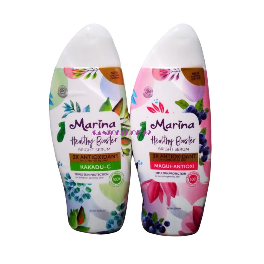 Jual Hand Body lotion Marina Healthy Booster Bright Serum 185ml harga ...