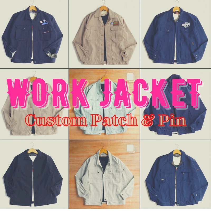 Jual WORK JACKET CUSTOM PATCH | Shopee Indonesia