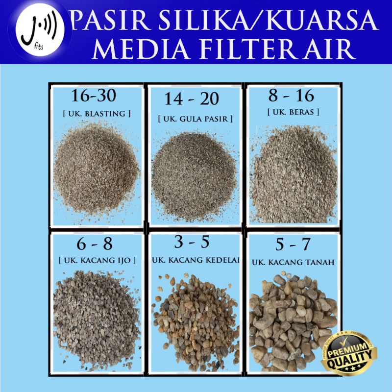 Jual Pasir Silika silica 1 kg / Pasir Kuarsa Kwarsa 1 kg / media filter ...
