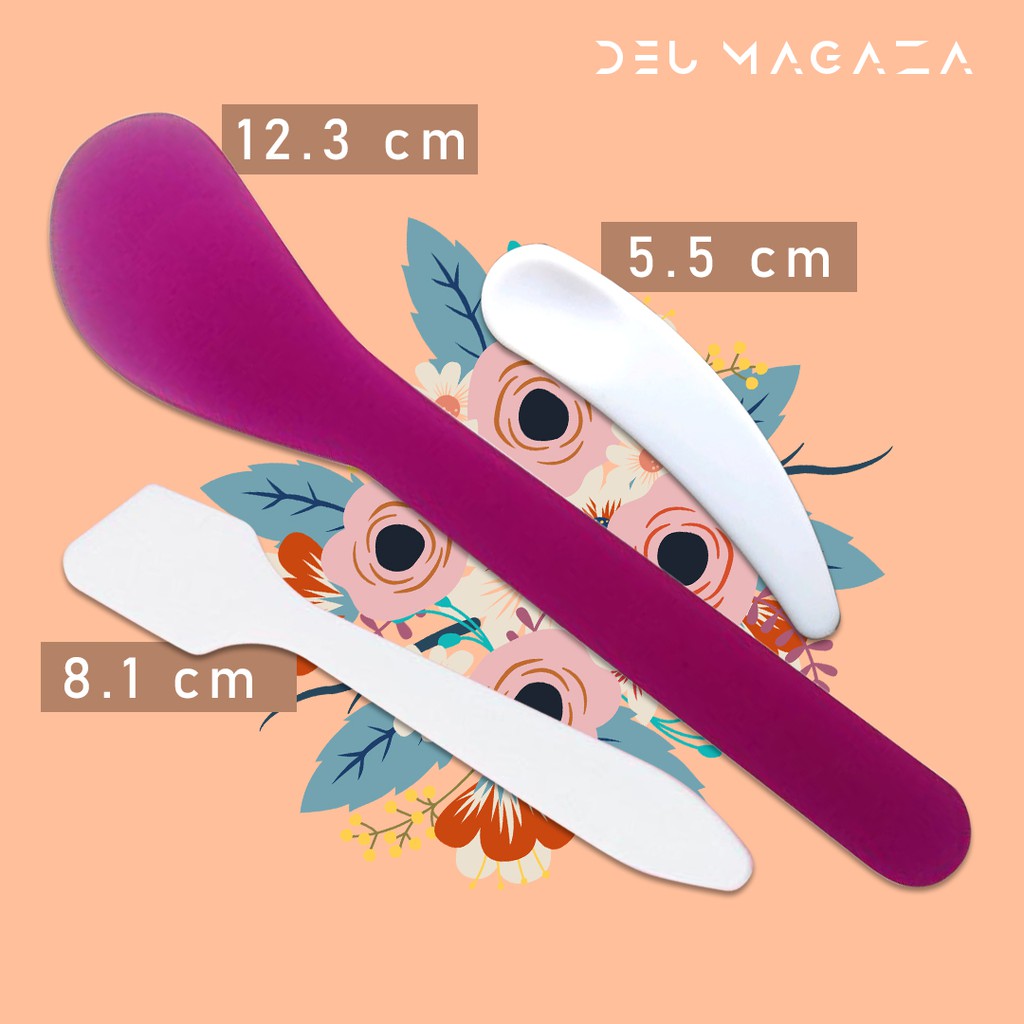 Spatula Krim Mini Cream Sendok Masker Plastik Ukuran Kecil | Shopee ...