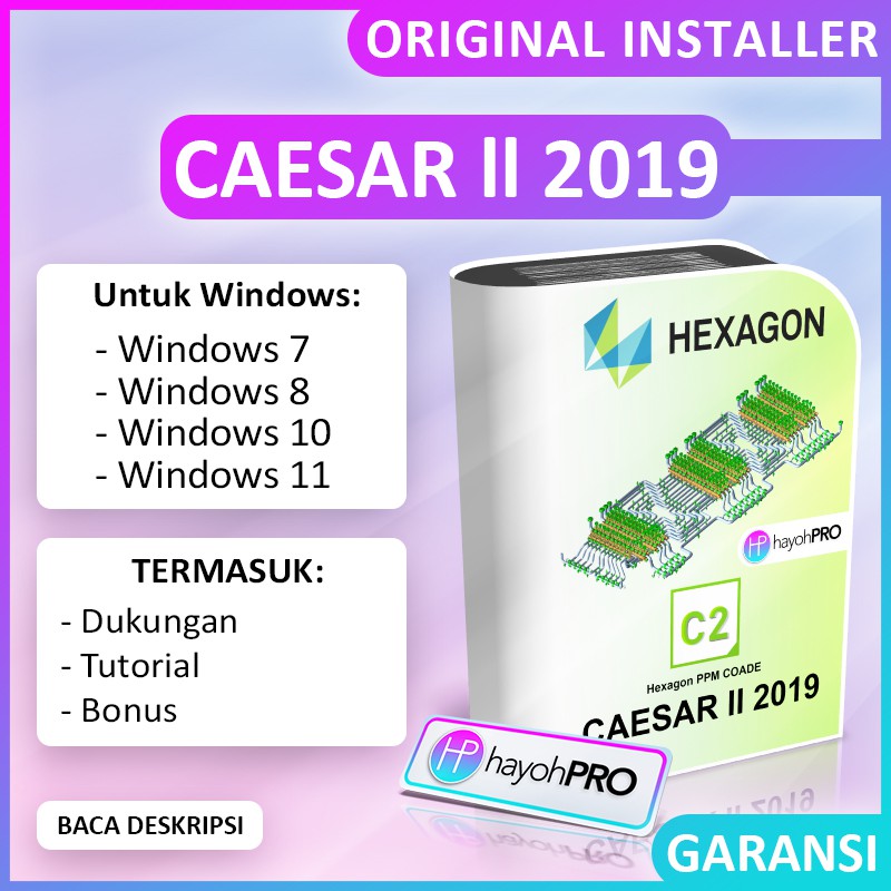 CAESAR 2 II 2019 2018 2016 2014 Hexagon PPM COADE & Intergraph | Shopee ...