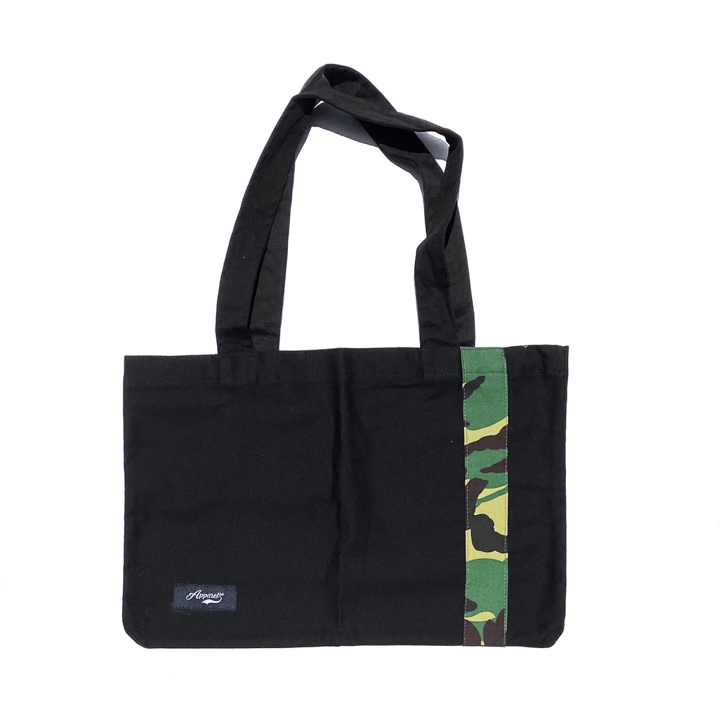 Jual Tas Totebag wanita Tas Tote Hitam Army premium tote bag aesthetic ...