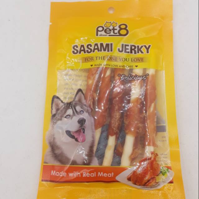 Jual Sasami Jerky - 50g chicken filet wrap crunchy 5" #JJ14 | Shopee ...