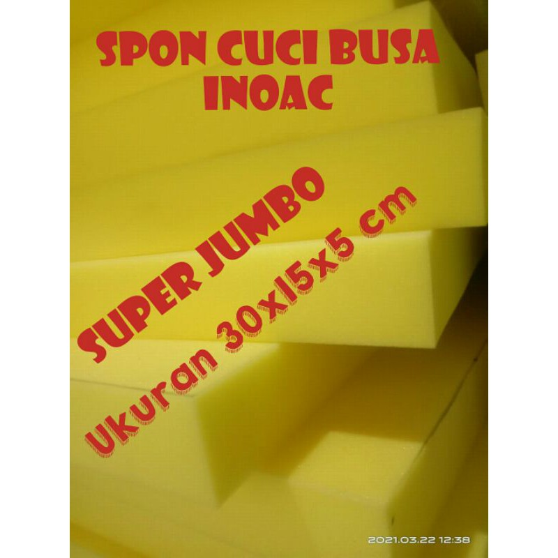 Jual spon cuci ukuran 30x15x5cm sponge inoac spon cuci | Shopee Indonesia