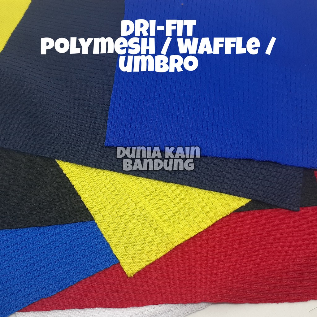 Jual Bahan Kain Drifit Polymesh / Waffle / Umbro Dryfit Indonesia ...