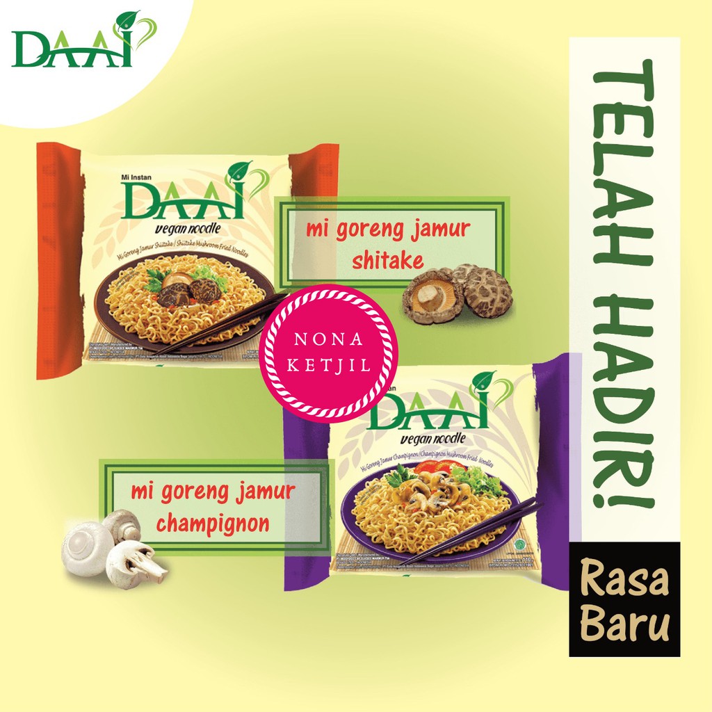 Jual DAAI MIE INSTAN VEGAN NOODLE | Shopee Indonesia