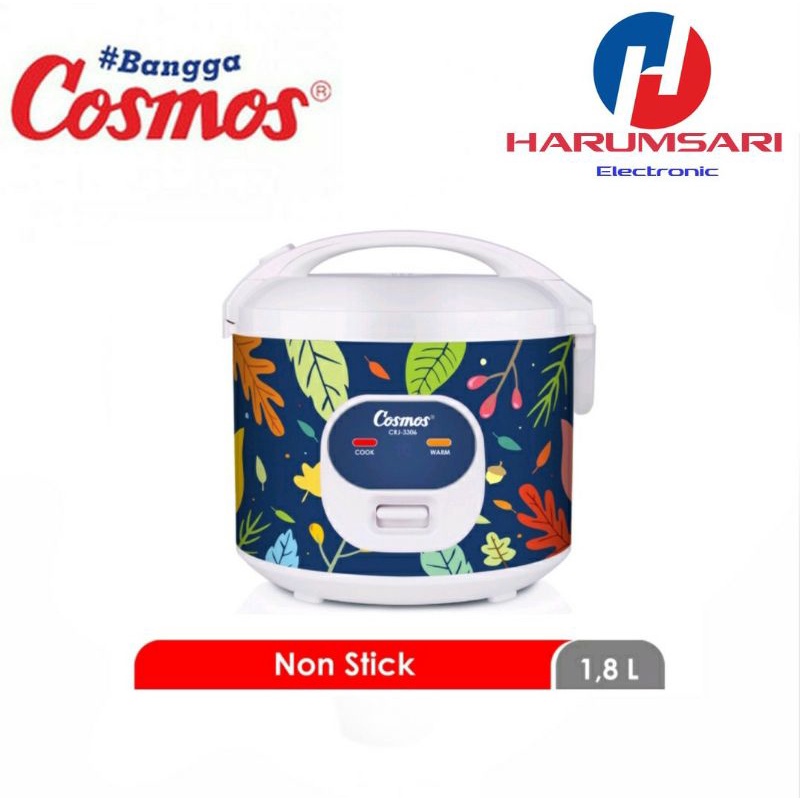 Jual COSMOS Rice Cooker/Magic Com/Penanak Nasi CRJ-3306 Kapasitas 1.8 ...