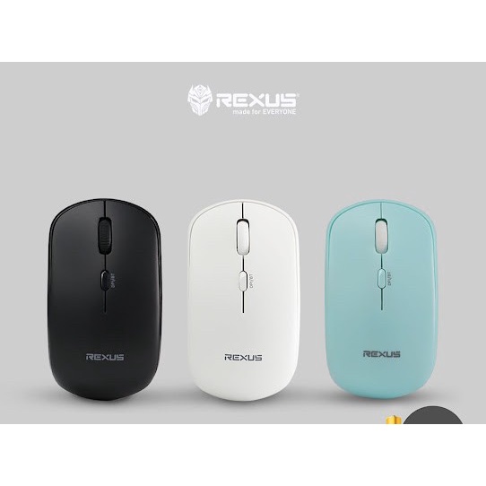 Jual Rexus QB100 Wireless Mouse Dual Connection Bluetooth + Dongle 2.4 ...