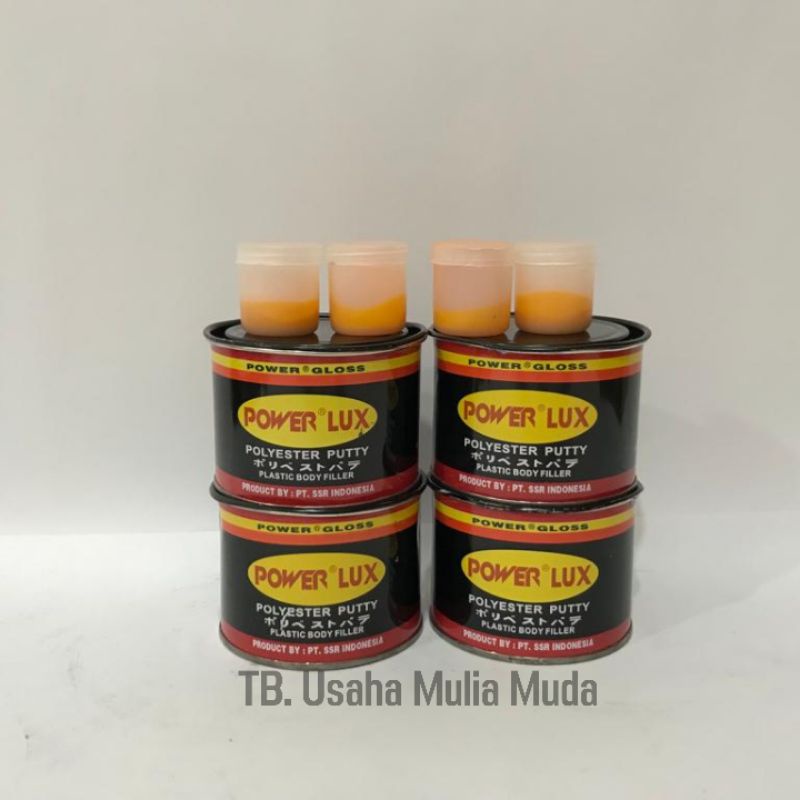 Jual Dempul Plastik Power Lux Tipe250gr+Hardener/ResinPower Lux ...