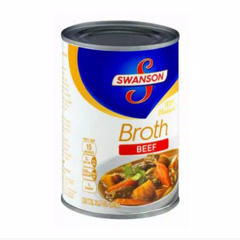 Jual SWANSON BEEF BROTH 14,5 OZ(411gr) | Shopee Indonesia