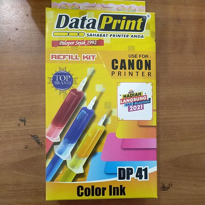 Jual Tinta Suntik Refill Data Print Canon DP 41 Color Free Bubble Wrap + Dus | Shopee Indonesia