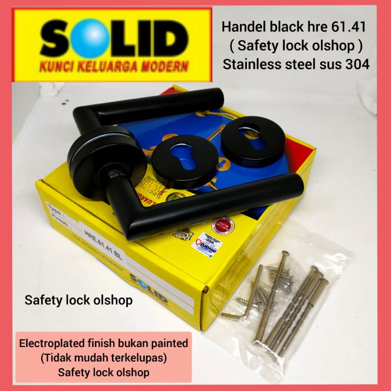 Jual handel pintu black hitam hre 61.41 solid | Shopee Indonesia