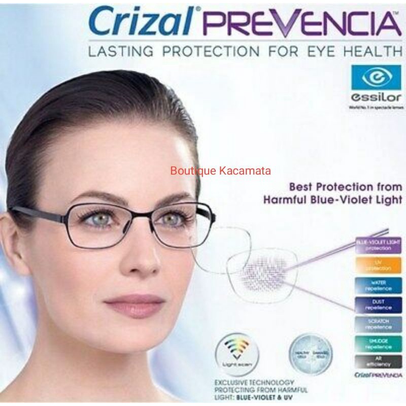 Jual Lensa Essilor SV Lineis 1.74 Aspheris Crizal Prevencia | Shopee ...