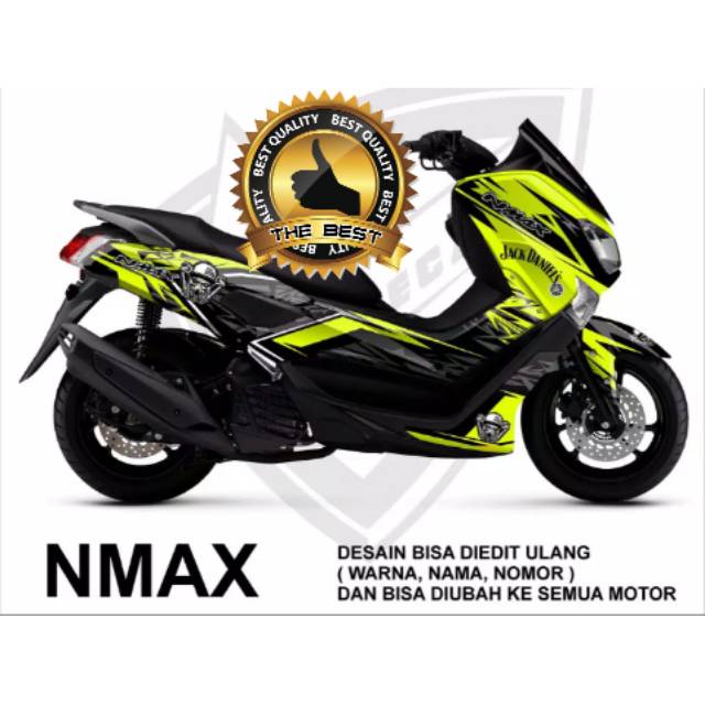 Jual Sticker nmax/decal nmax/custom design all color/warna custom ...