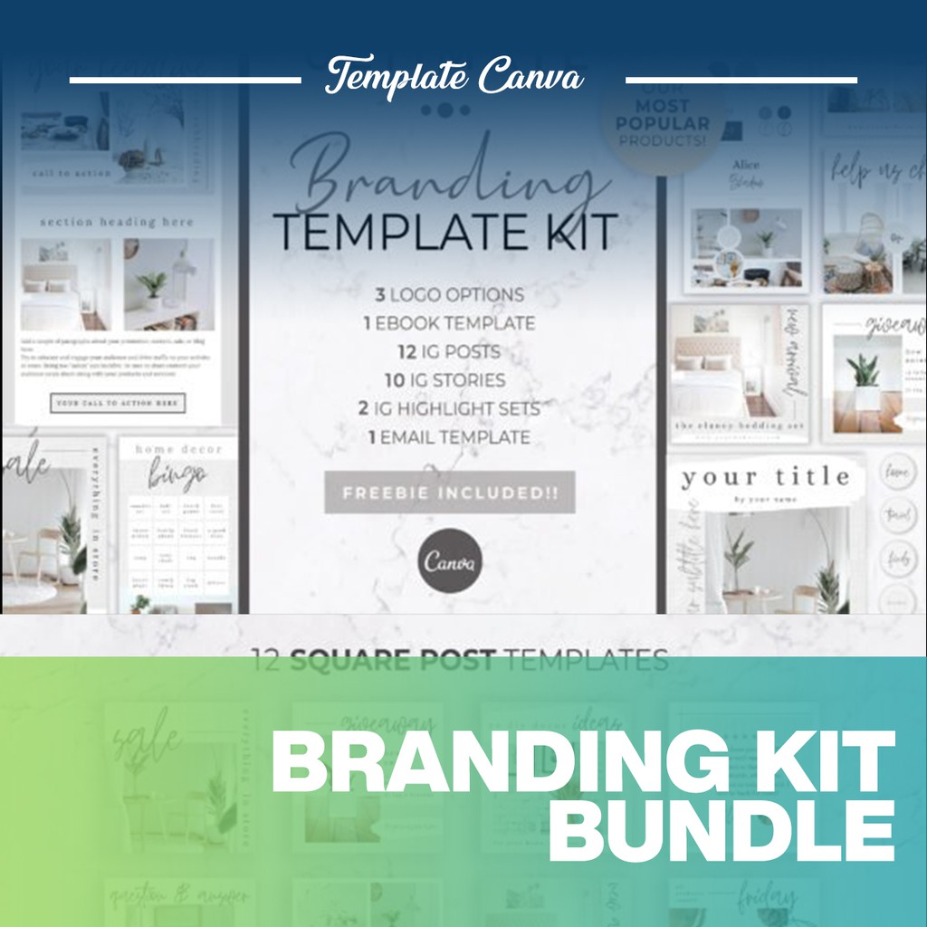 Jual Branding Kit Bundle Template Canva - Tinggal Edit di Canva ...