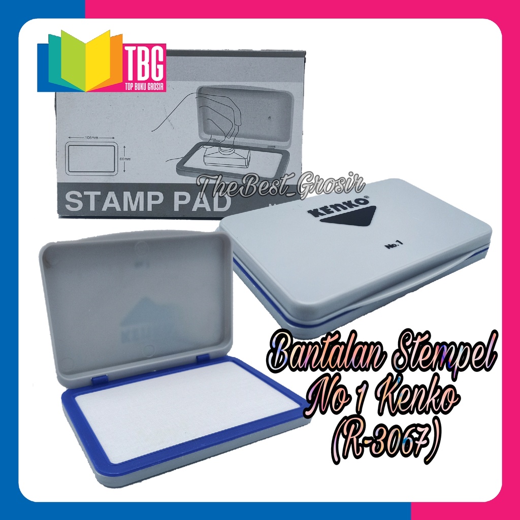 Jual 1 PCS BANTALAN STEMPEL NO 1 KENKO / BAK TINTA STAMPEL / STAMP PAD ...