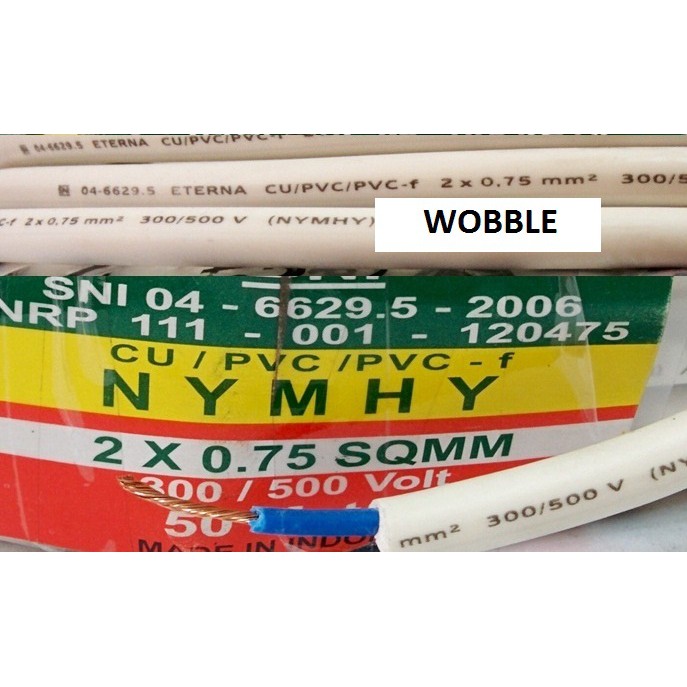 Jual Kabel NYMHY / NYYHY 2X0.75 Kabel Listrik ETERNA / SUPREME / JEMBO NYMHY / NYYHY 2x0.75 ...