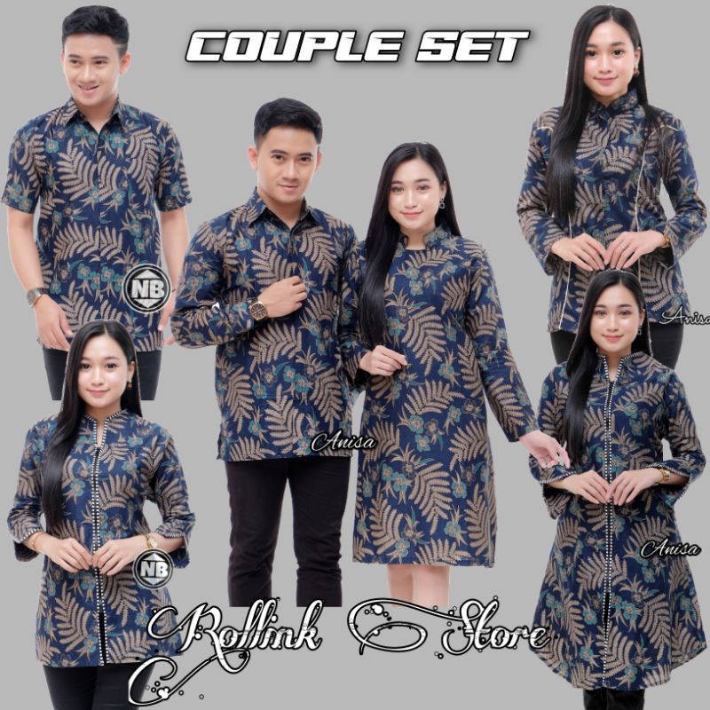 Jual Batik Couple | Batik Couple Modern | Baju Batik Couple | Batik Tunik Couple | Shopee Indonesia