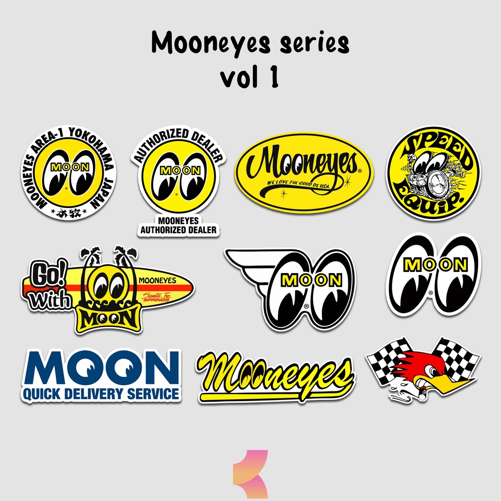 Jual Stiker Mooneyes Lamiasi Glossy Tahan Air Sticker Pack Mooneyes ...
