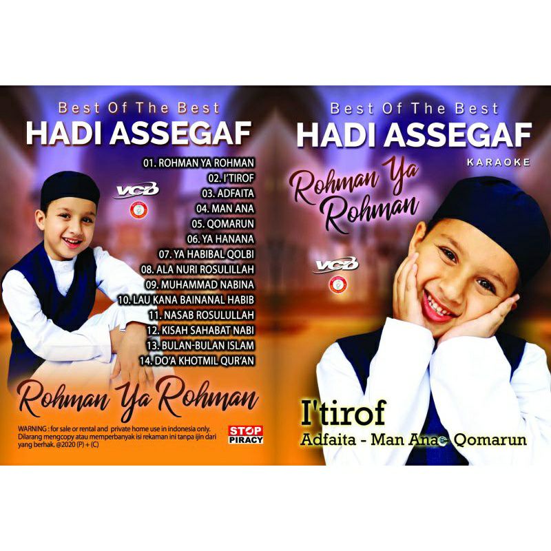 Jual KASET VCD DVD MUSIK LAGU TERBARU SHOLAWAT BEST MUHAMMAD HADI ASSEGAF | Shopee Indonesia