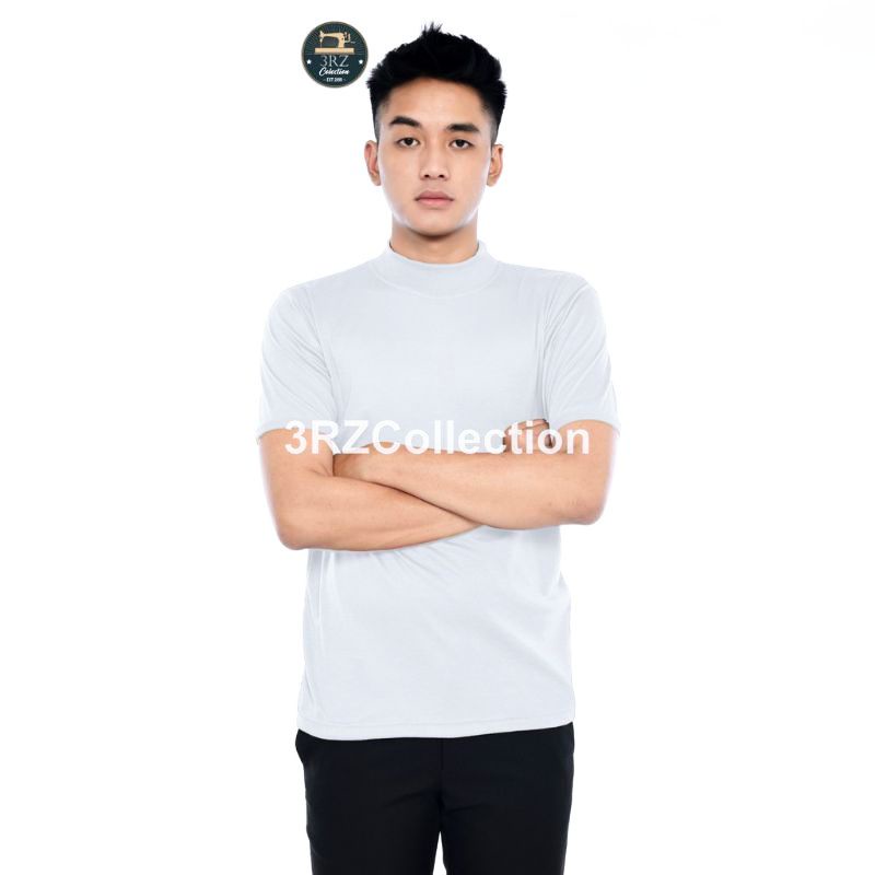 Jual Kaos Putih polos Leher Tinggi Baju Kaos Putih Atasan Kaos Dalaman ... Jual Kaos Putih polos Leher Tinggi Baju Kaos Putih Atasan Kaos Dalaman ...