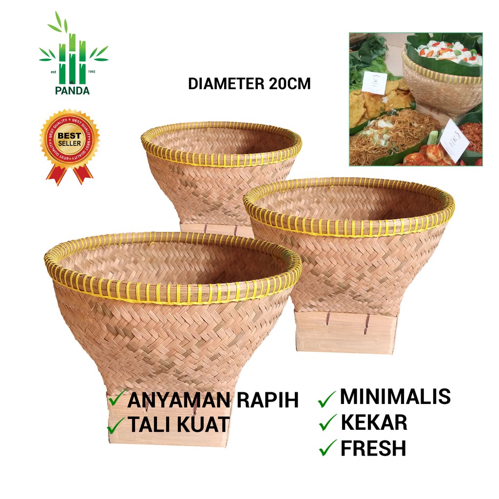 Jual Bakul Nasi Wakul Bambu Kecil Boboko Bambu Wadah Nasi Anyaman Bambu ...