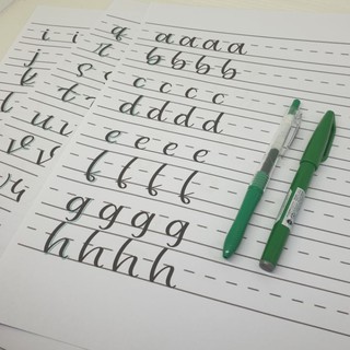 Jual Kertas Latihan Calligraphy Shadowing Fonts Lettering Worksheet // Dimino | Shopee Indonesia