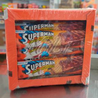 Jual SUPERMAN Coklat Choco Milk Wafer Jadul (isi 20 pcs) | Shopee Indonesia