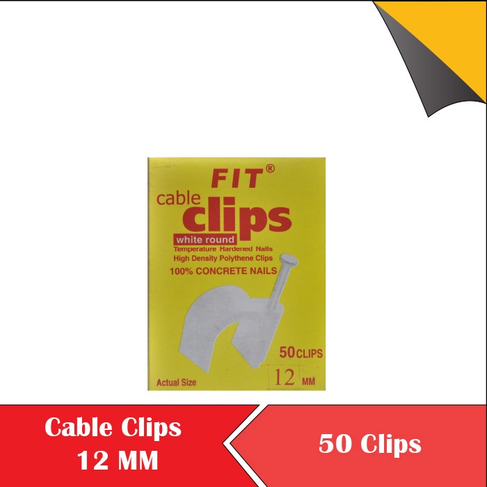 Jual Klem kabel listrik Cable Clips Merk FIT bagus diameter 12mm ...