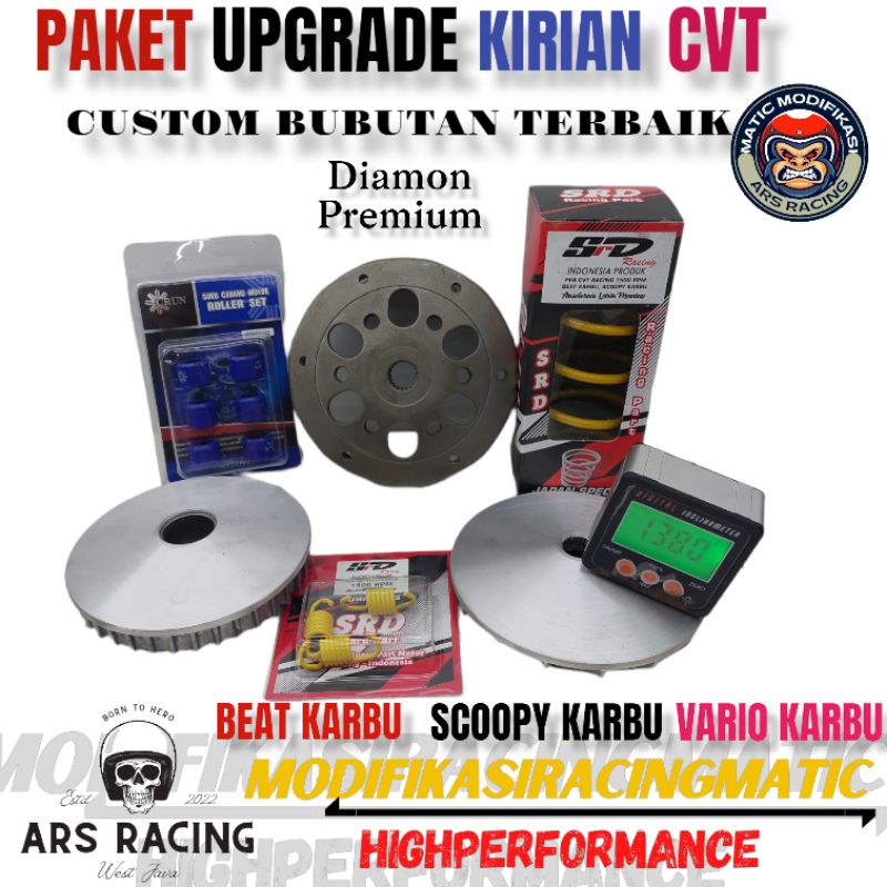 Jual PAKET UPGRADE CVT BEAT KARBU KIRIAN SCOOPY KARBU SPACY KARBURATOR ...