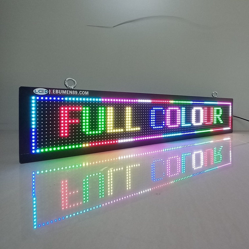 Jual running text 2 sisi full colour outdoor 100x20cm | Shopee Indonesia