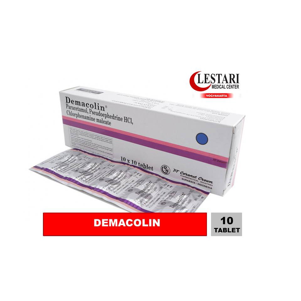 Jual Demacolin 1 Strip / 10 Tablet / Batuk Pilek Flu | Shopee Indonesia