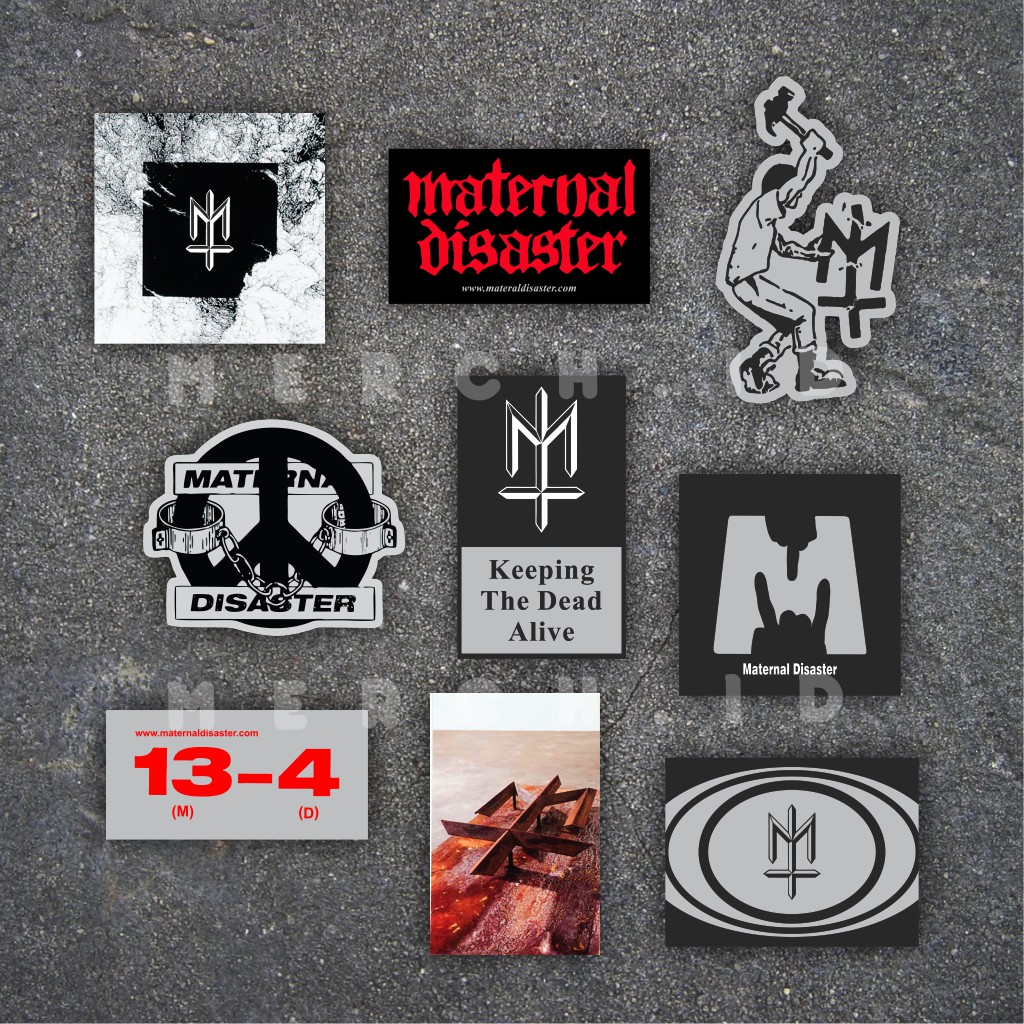 Jual Stiker distro brand MATERNAL set 3 / Sticker Pack Indonesia|Shopee ...