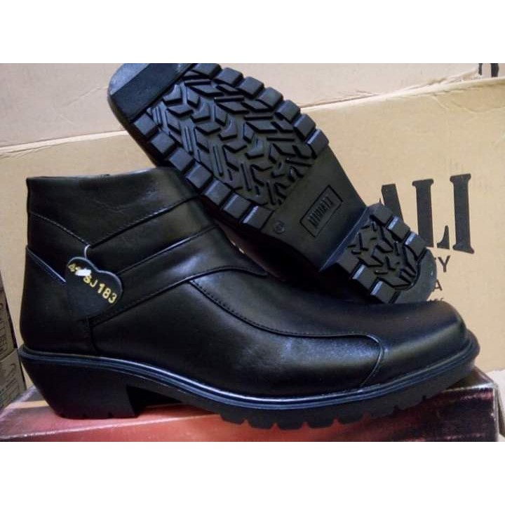 Jual SEPATU KULIT ASLI PRIA PDH BOOTS POLRI/TNI/SECURITY/SATPAM/DINAS ...