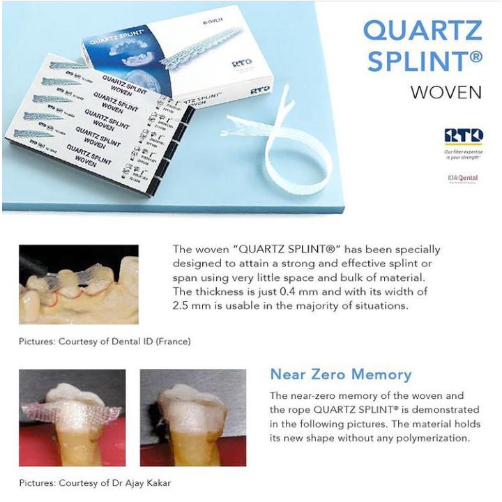 Jual KLIK DENTAL Quartz Fiber Splint Woven Pita RTD | Shopee Indonesia