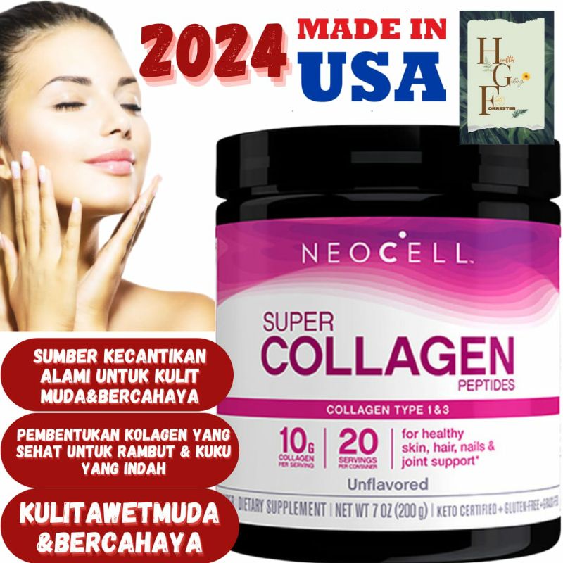 Jual NEOCELL Super Collagen, Type 1 & 3, 7 oz (198 g) Powder | Shopee ...