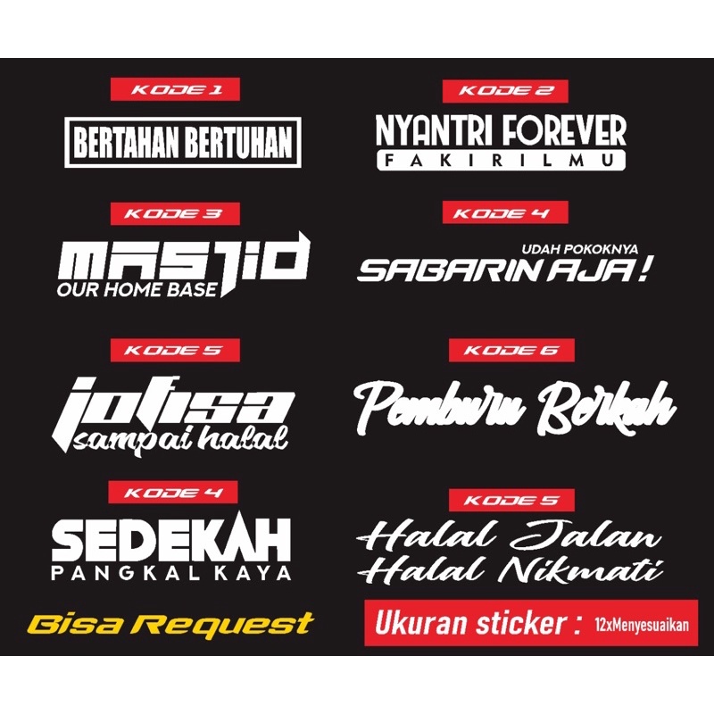 Cuttiing Sticker Tema Dakwah Viral | Shopee Indonesia